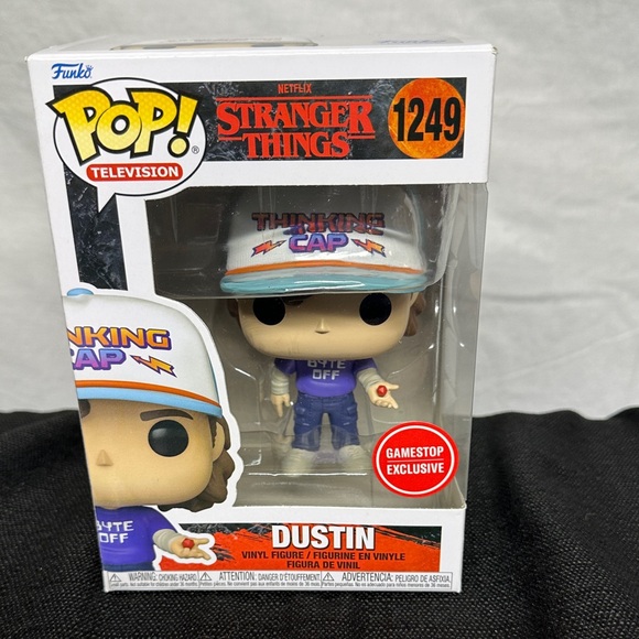 Funko | Toys | Funko Pop Stranger Things Dustin With Thinking Cap 249 ...